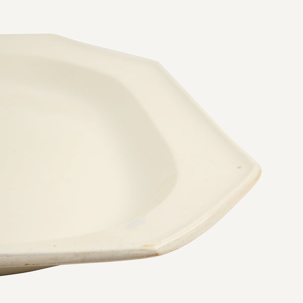 ANTIQUE CREAMWARE PLATTER – PLAIN GOODS